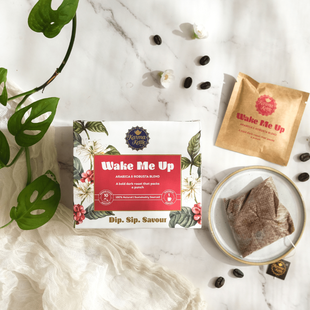 Wake Me Up Coffee- Pack of 10 coffee bags – Karma Kettle Teas
