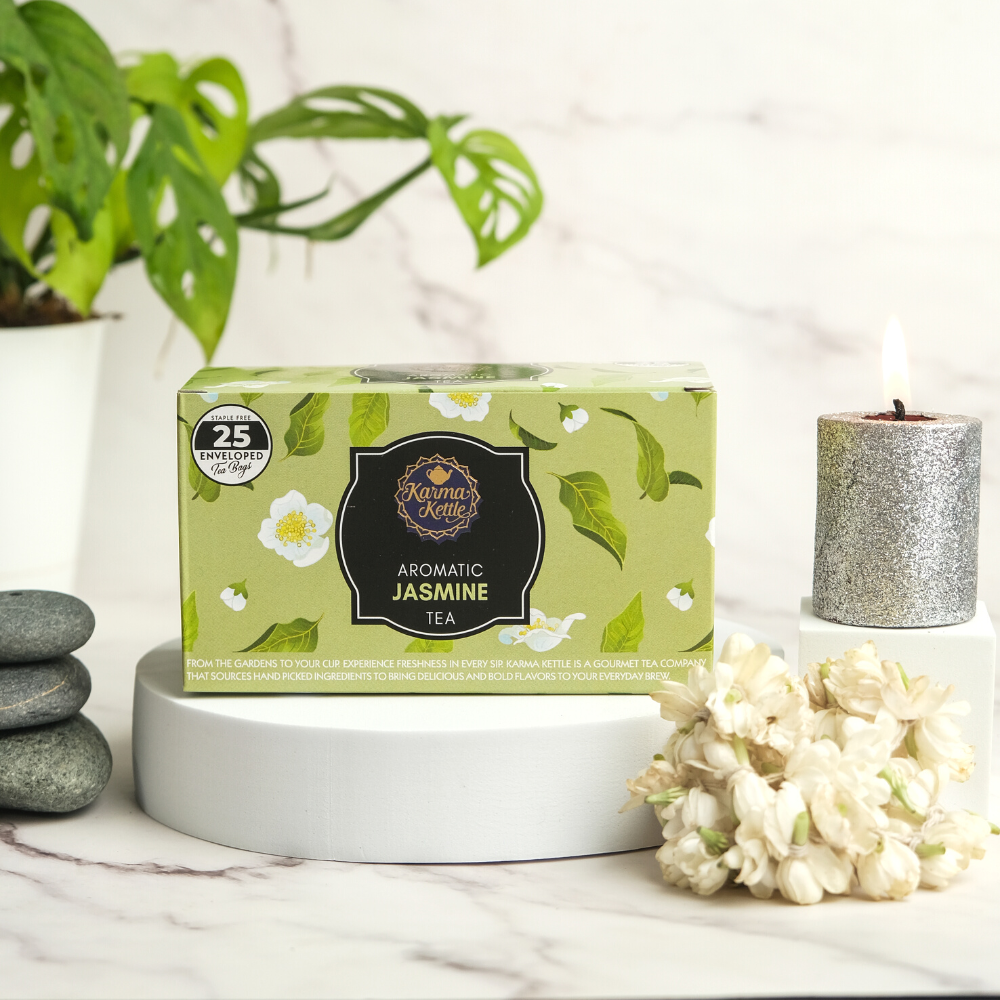 Aromatic Jasmine Tea- Pack of 25 teabags – Karma Kettle Teas